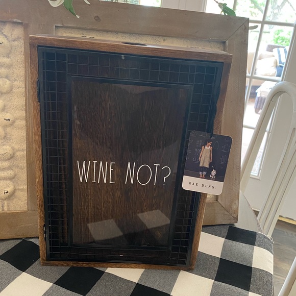 Rae Dunn | Accents | Rae Dunn Wine Not Cork Display Holder Brand New ...
